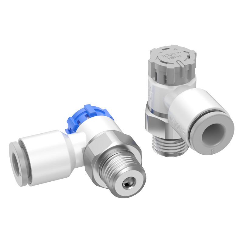 Pneumatic AS1201F air pipe joint PTL speed control 2201F-M5-01-02-06-08 throttle valve replaces ...