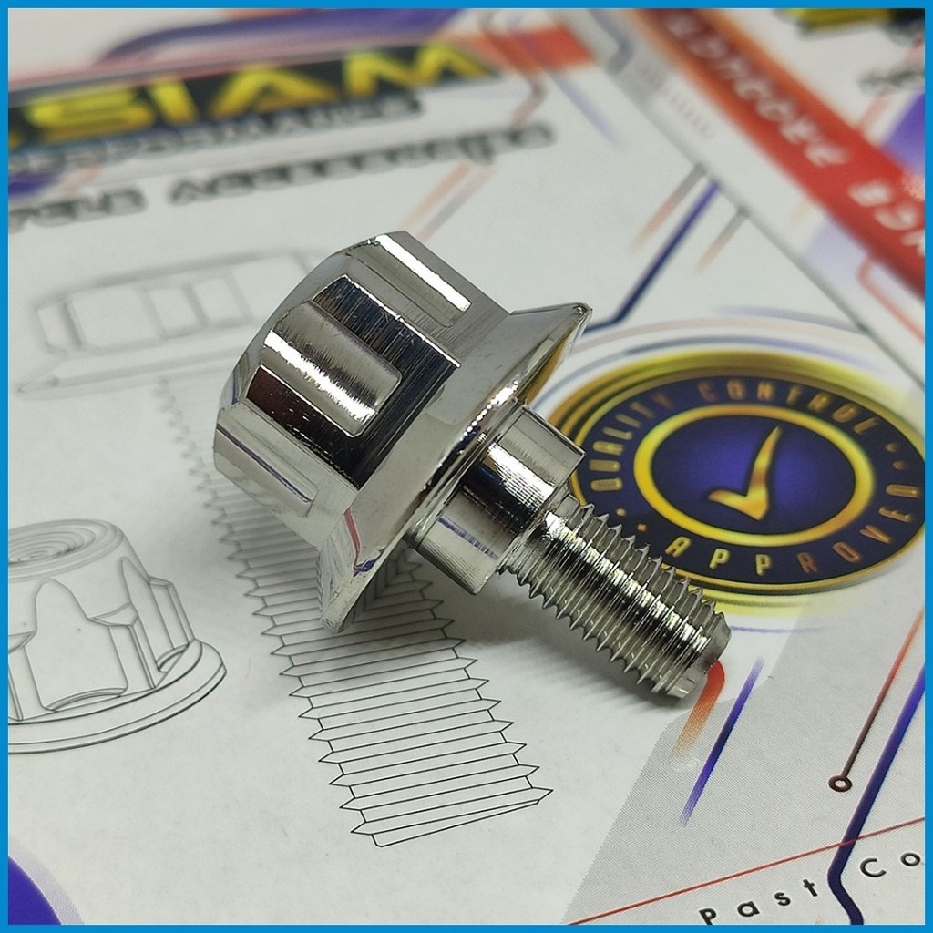 Best Deal SC SIAM 4PCS STAINLESS CNC GEAR TYPE HEAD BOLT / NUT RAIDER ...