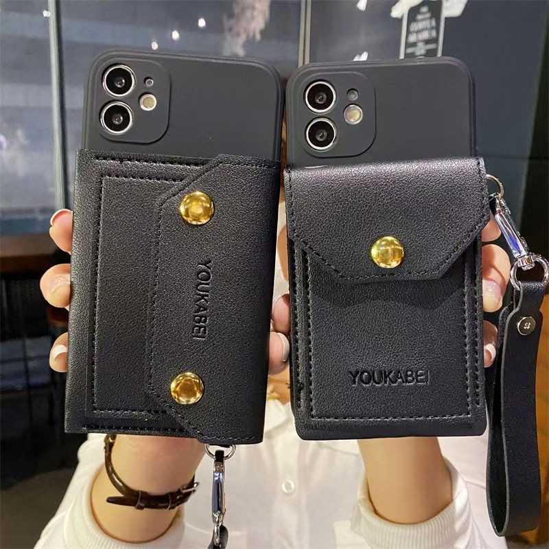 Wallet Card Bag Phone Case With Hand Strap For TECNO Spark GO 2 1S 30C ...