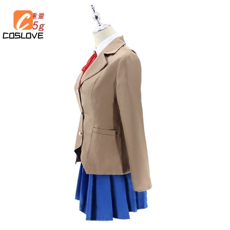 Anime Game Doki Doki Literature Club Monika Cosplay Clothing Full Set ...
