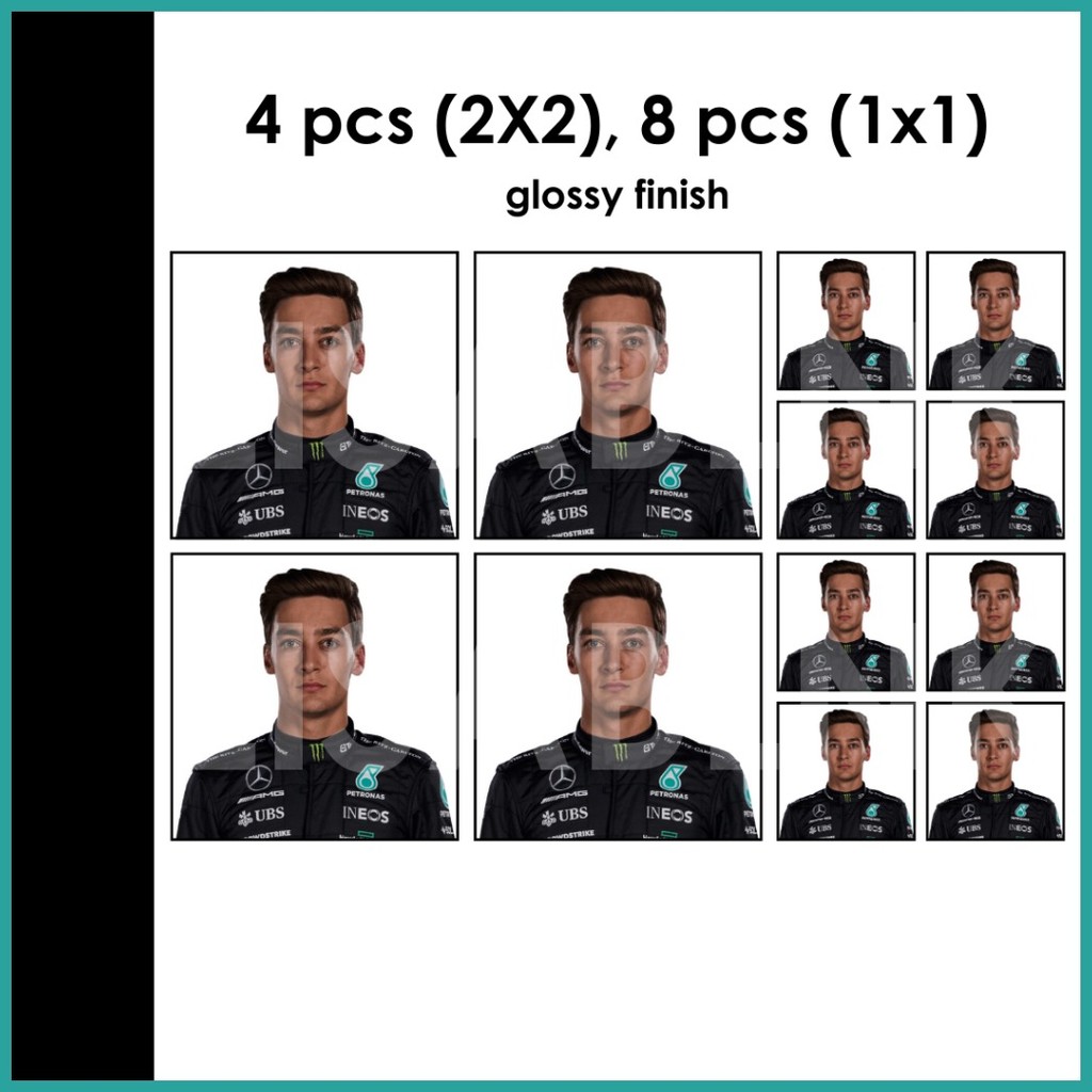 Leclerc, Sainz, Hamilton, Verstappen 1x1 2x2 ID Picture Set | Shopee ...