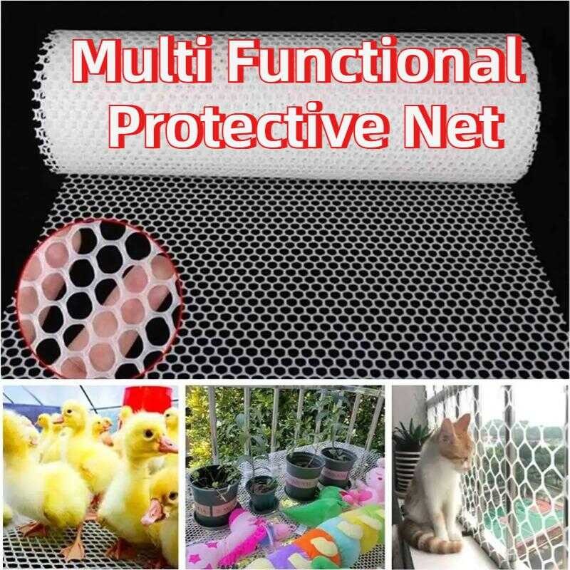 White/Black Balcony Cat Net Home Plastic Chicken Wire Fence Windows ...