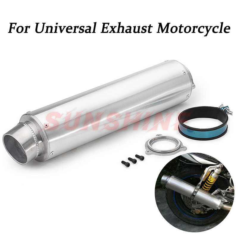 Motorcycle c Exhaust Universal Pitbike Muffler Motorcross Modified ...
