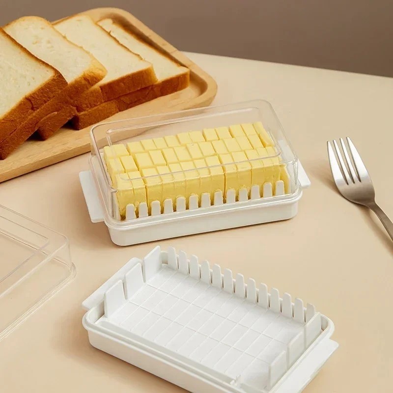 Covered Butter Cutting Storage Box - Refrigerator Butter Cutting ...