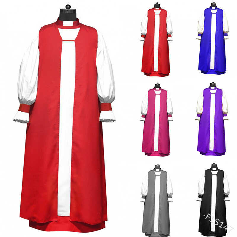 Medieval Men Church Prayer Robe Gown Retro Priest Monk Missionary Party ...