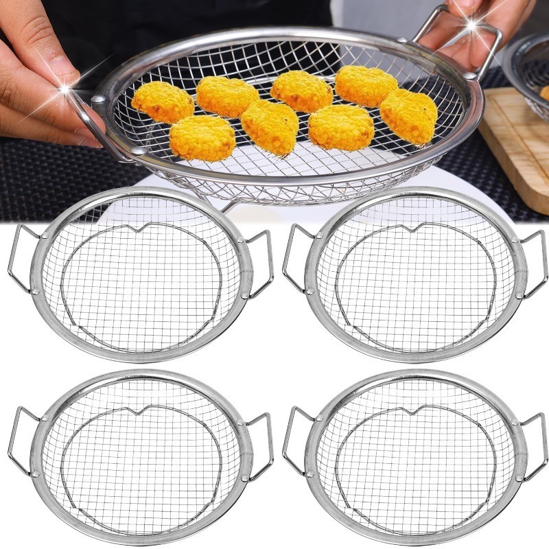 Stainless Steel Oil Filter - Food Pan Large Colander - Kitchen Oil ...