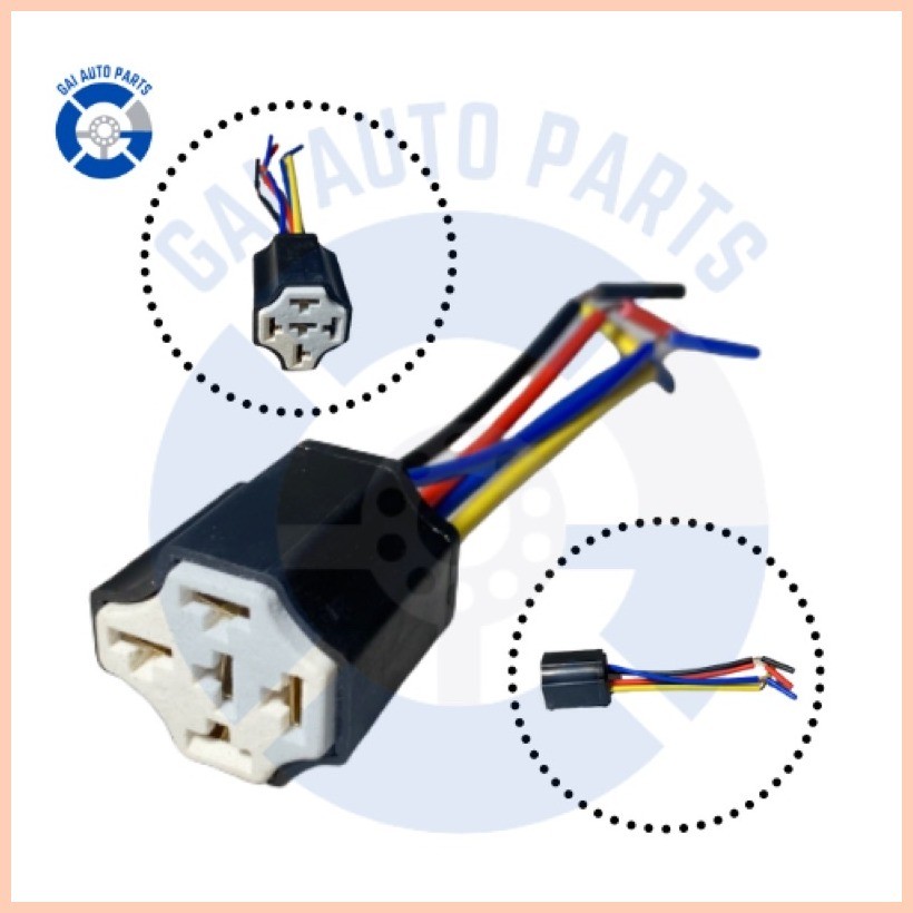 Universal 4 Pin and 5 Pin Horn Relay Socket (Plastic / Rubber) | Shopee ...