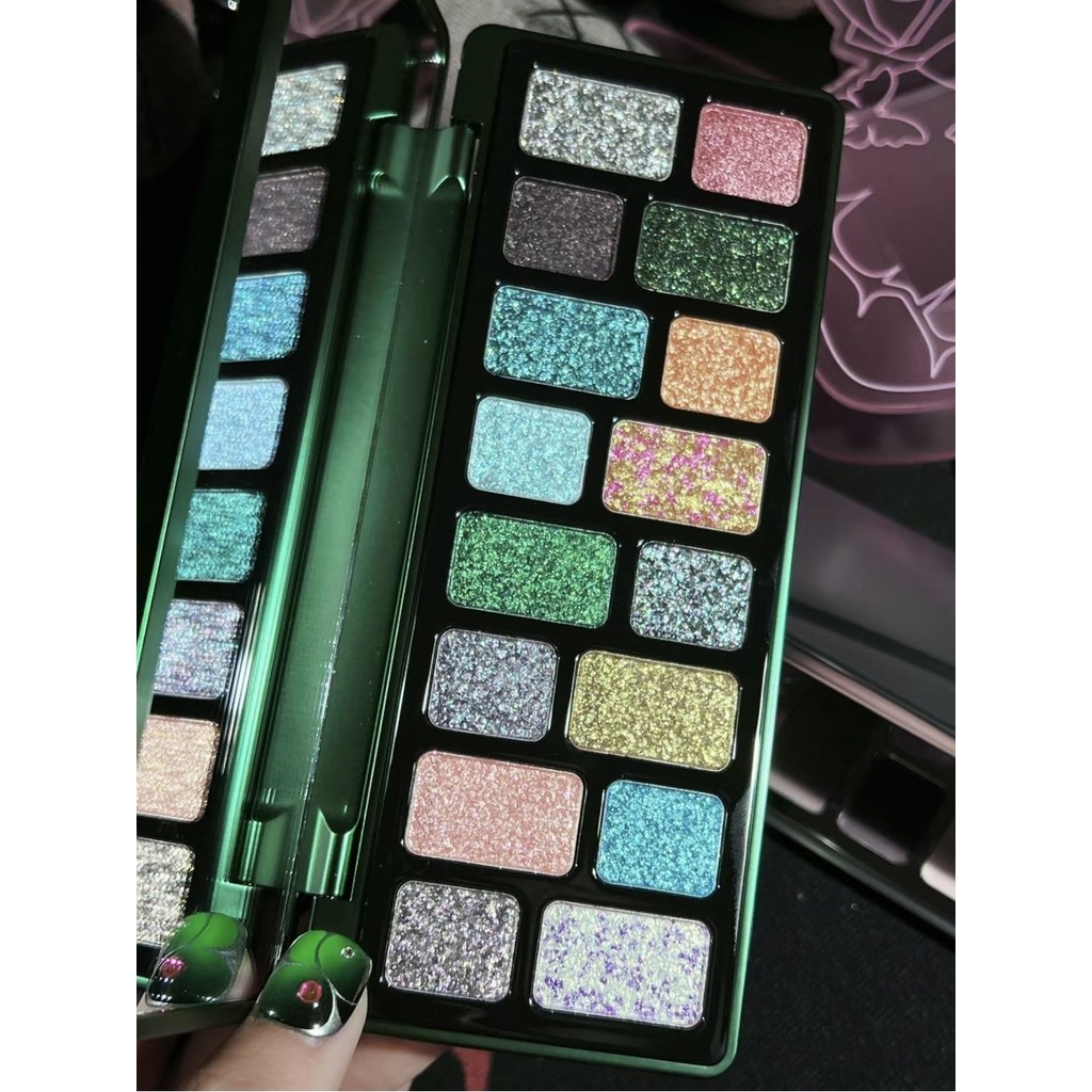 Qianyan 16 Colors Eyeshadow Matte Pearlescence Explosive Flash Plate ...