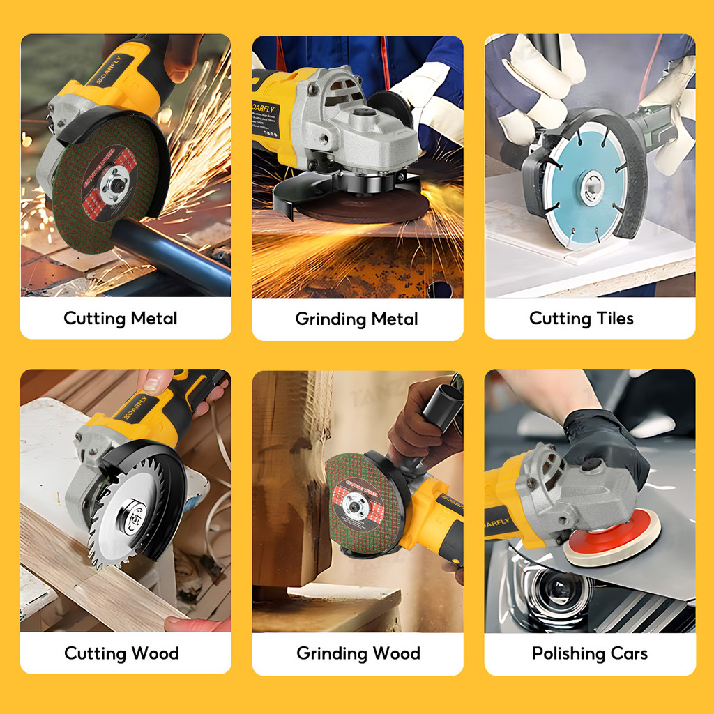 【Industrial-grade】Brushless Cordless Angle Grinder,Wireless Electric ...