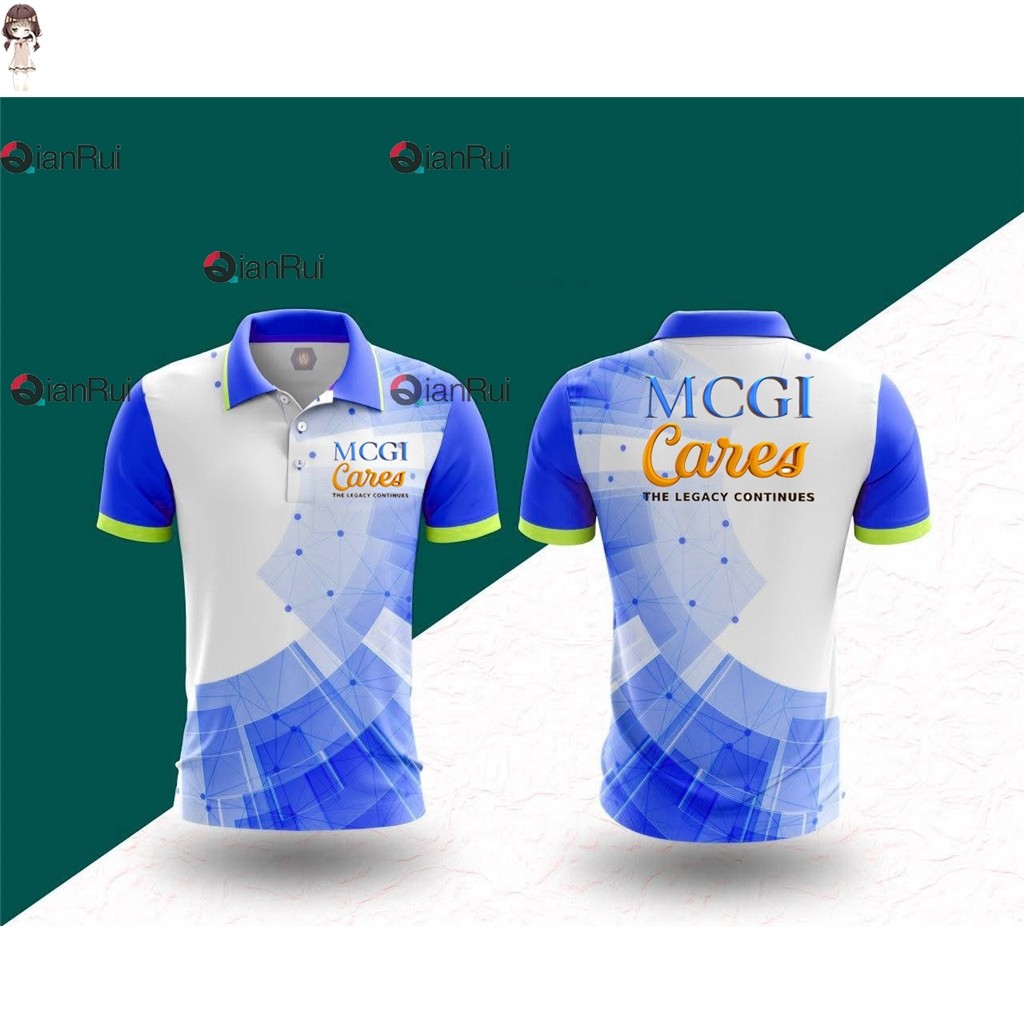 MCGI Polo Shirt V6: Iconic Blue and Orange Design, Showcasing the Spirit of Care(Free ...