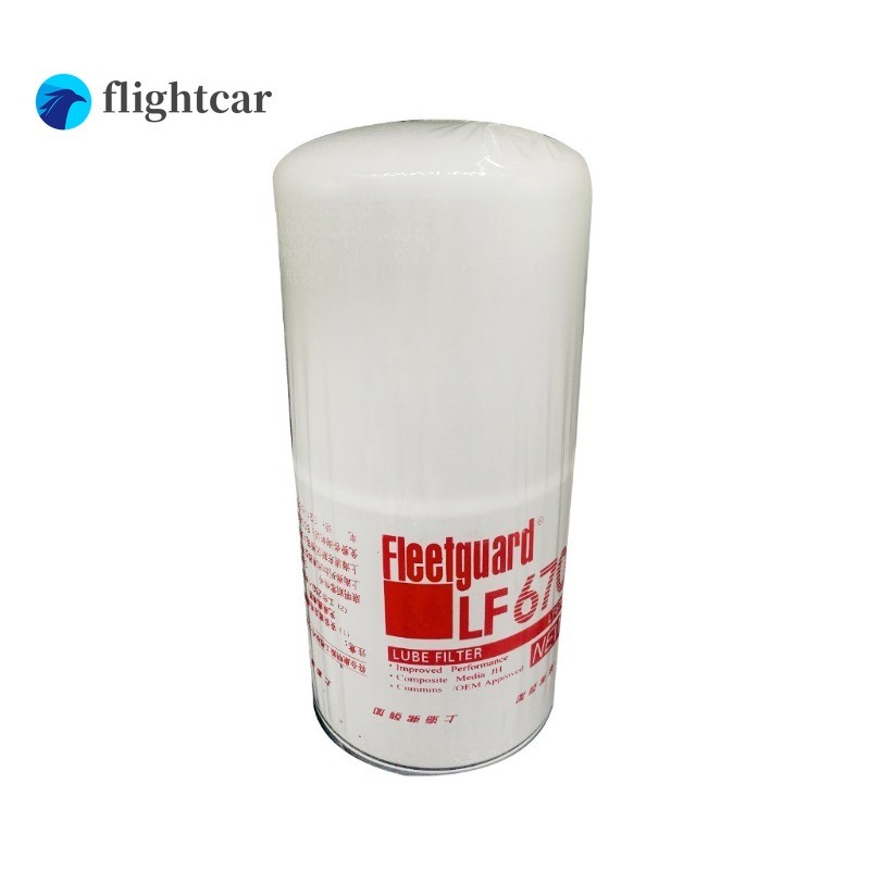 Fleetgaurd Oil Lube Filter LF670 For Shacman/Howo/Weichai | Shopee ...