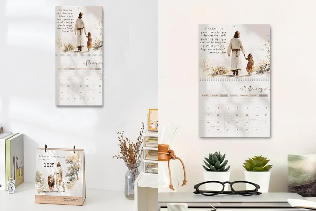 SFH- Spiritual Devotion Organizer 2025 2025 Jesus Wall Calendar ...