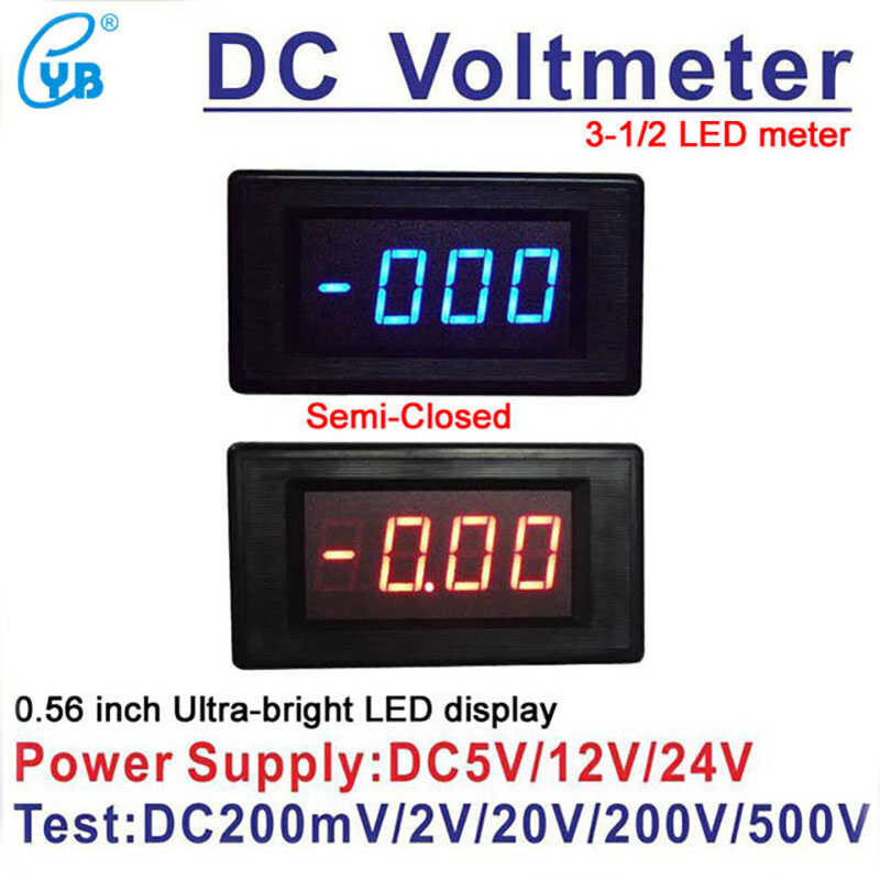 YB5135A 8 3 at 1/2 LED Digital DC Voltmeter DC 200mV/2V/20V/200V/500V ...