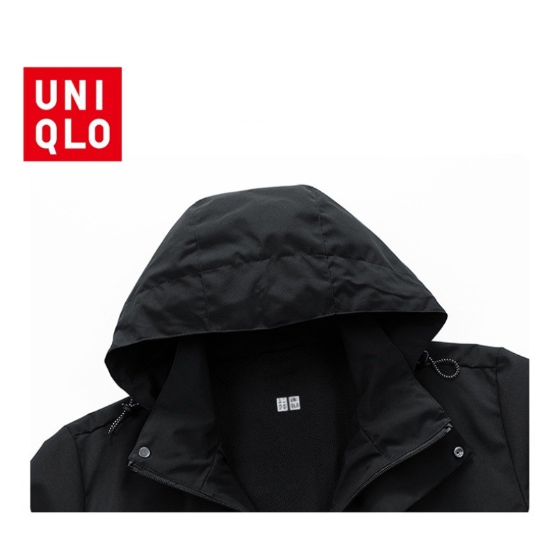 Uniqlo Cycling jackets hooded jackets women's fashion waterproof fall ...