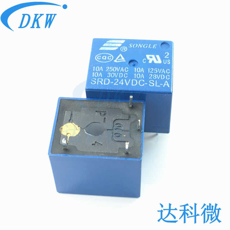 SRD-24VDC-SL-A 05V 09V 24V 12VDC 10A 4脚[UNK][UNK]型松乐继电器 | Shopee ...