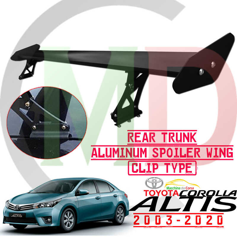 Corolla Toyota Altis 2003-2020 Rear Trunk Spoiler Wing (Clip Type ...