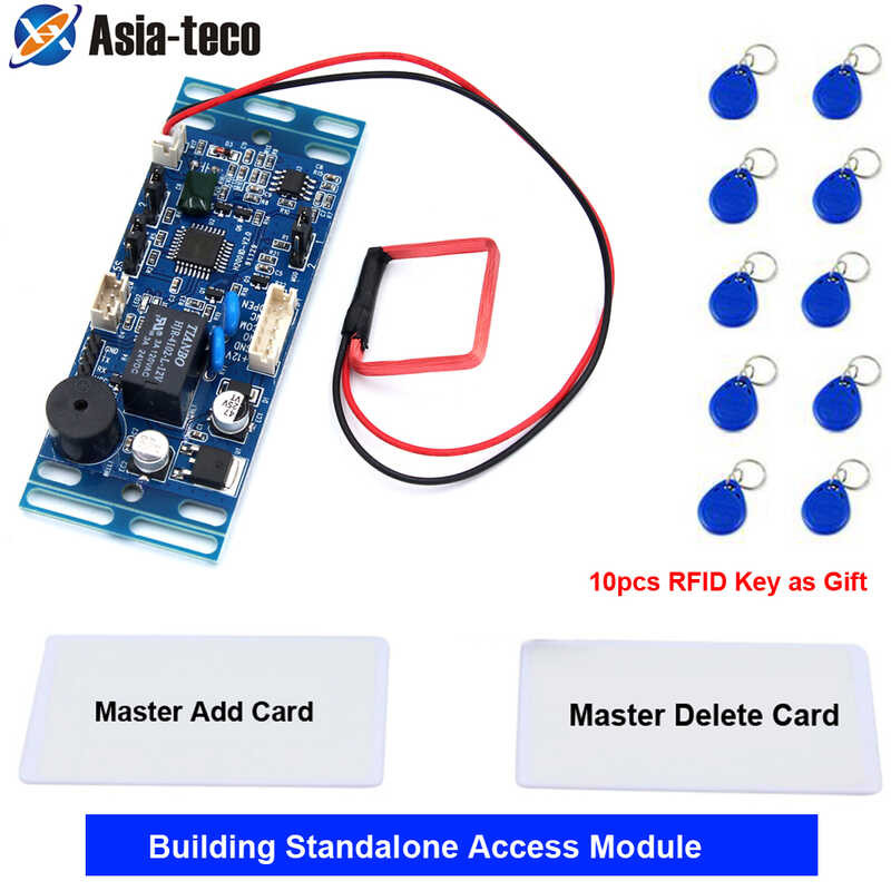 13.56Mhz 125Khz 2500 User RFID Proximity System Board Building Intercom Embedded Access Control ...