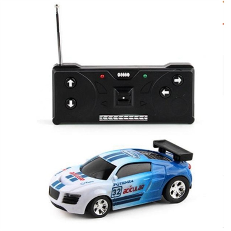 RC Mini Coke Can Radio Remote Control Racing Car 4 Frequencies Toy For ...