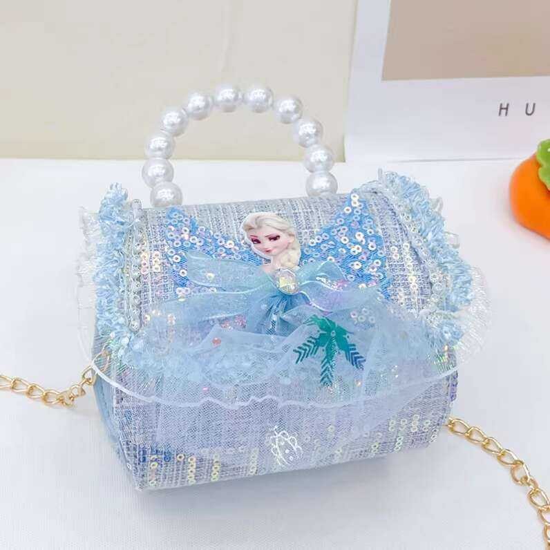 C7 Bag Girl Cute Little Girl Elsa Princess Frozen Elsa Queen Handbag ...