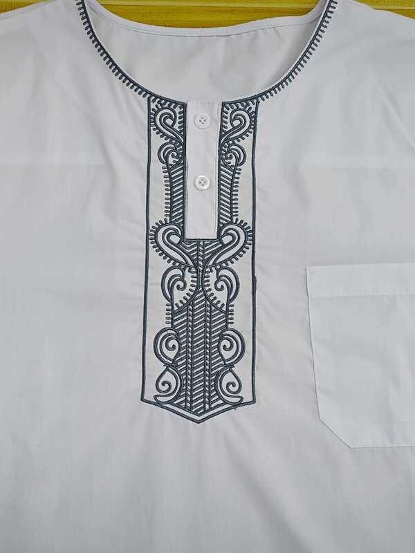 5 2024 Embroidered Traditional Men Long Types Jubba Thawb Muslim Men's ...