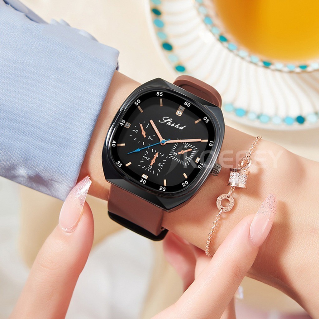 Luxury Silicone Watches Unisex Fashion Ladies Waterproof Watch for Men ...