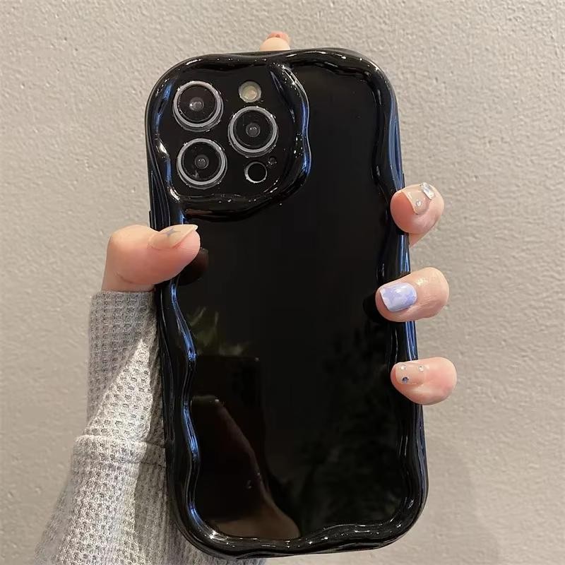 Wave Pattern Solid Color Cream VIVO V40 V30 SE V30e V29 V29e Lite V27 V27e V25 V25e V23 V23e ...