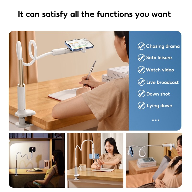 OATSBASF Retractable Lazy Mobile Phone Holder,Desk Phone Clip ...