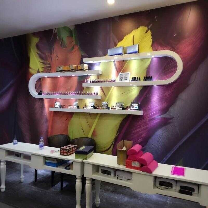 New nail salon display cabinet nail polish locker European nail salon ...