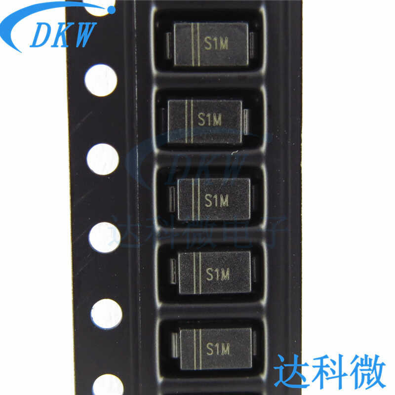S1M SMA package DO-214AC 1A 1000V rectifier diode JINGDAO/crystal ...