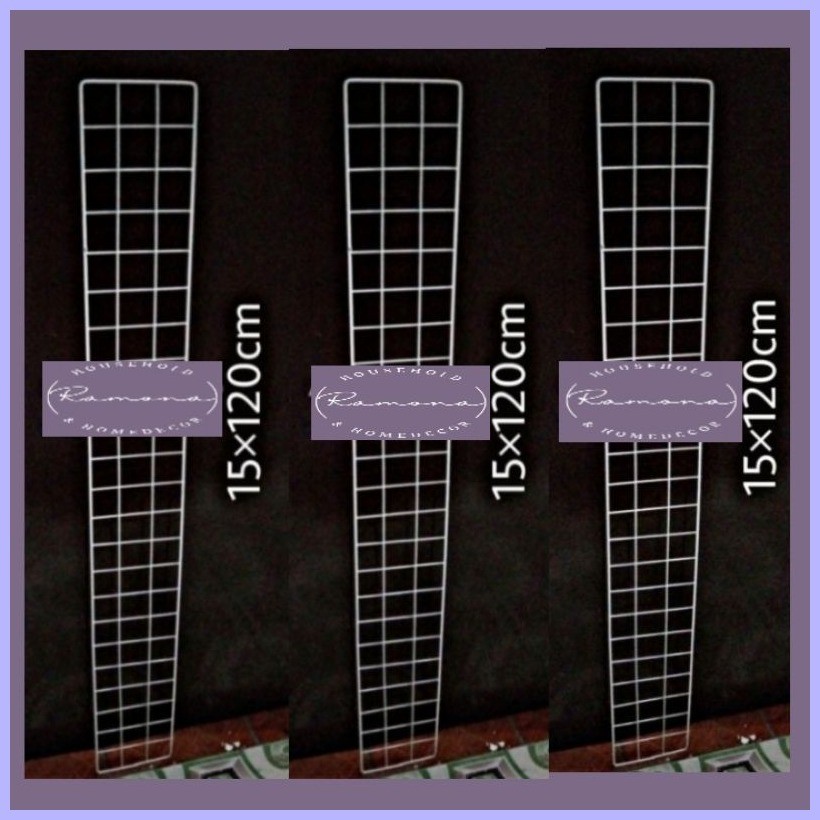 15cm x 120cm Iron Grid Metal Wire Screen Mesh Wall Panel ⊕ | Shopee ...