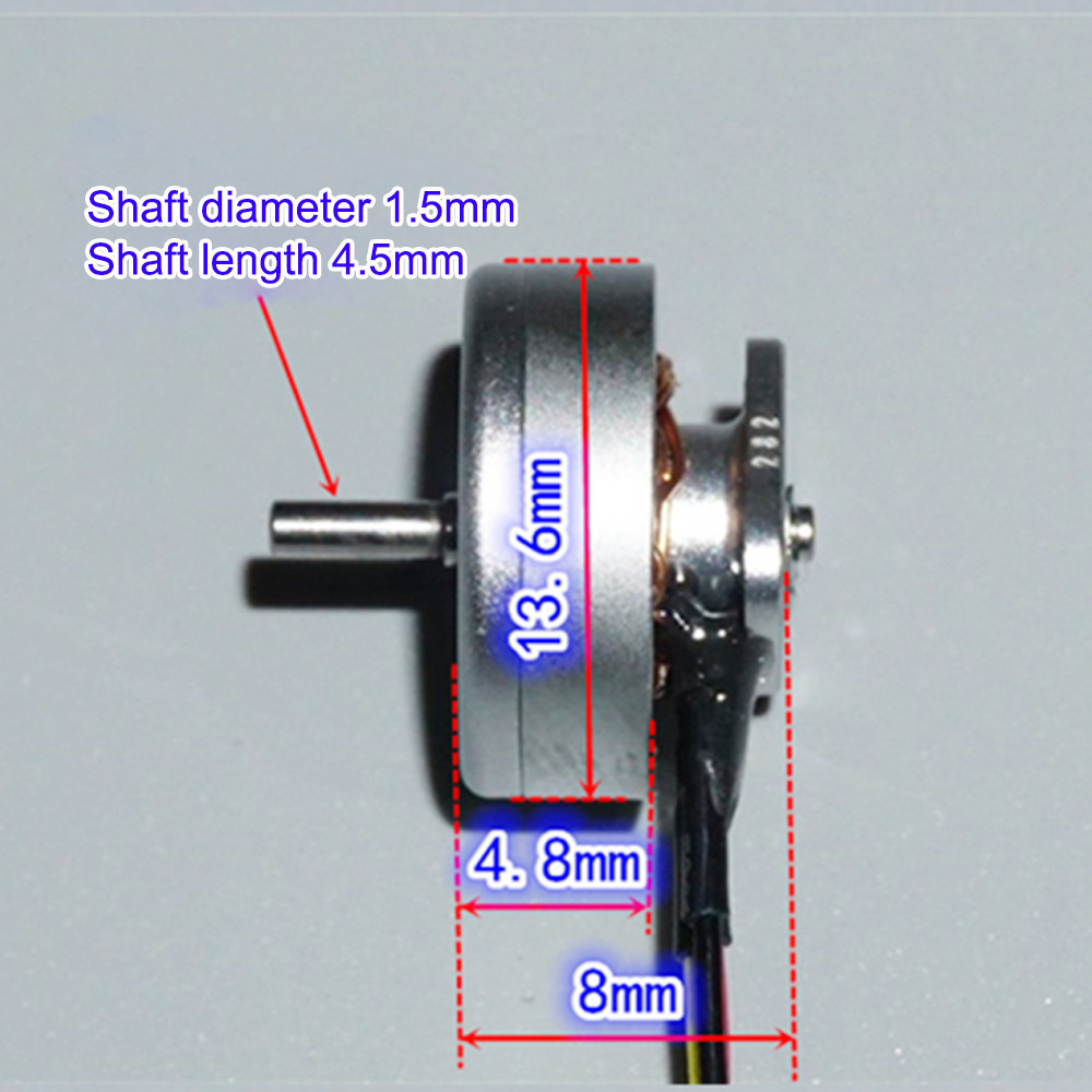 1-2S 1103 Aircraft Model High-speed Brushless Motor 15000KV for FPV ...