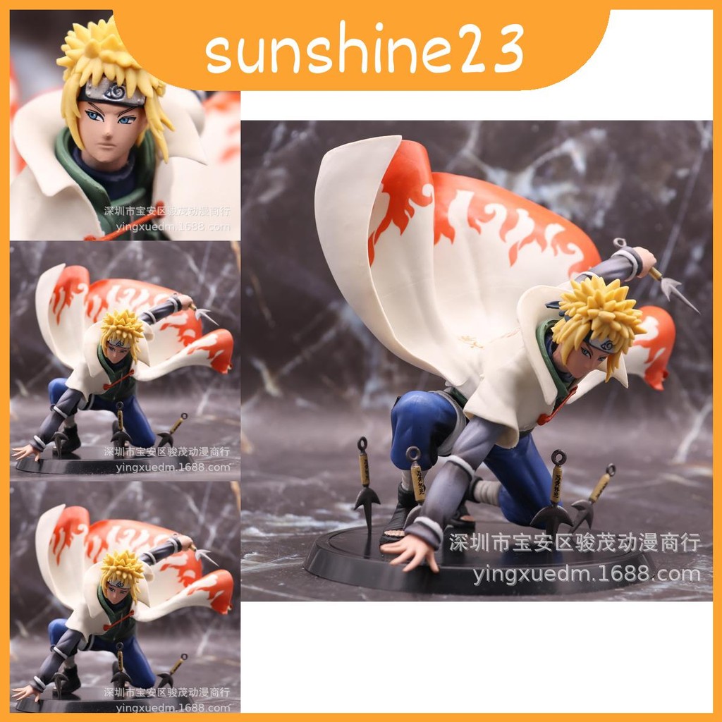 Stunning Pvc Minato Namikaze Sitting Pose Figurine From Naruto ...
