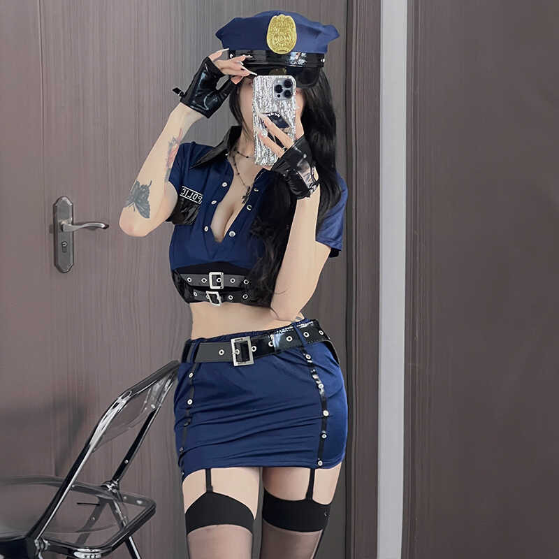 female Captain, police officer, flight attendant, cosplay uniform ...