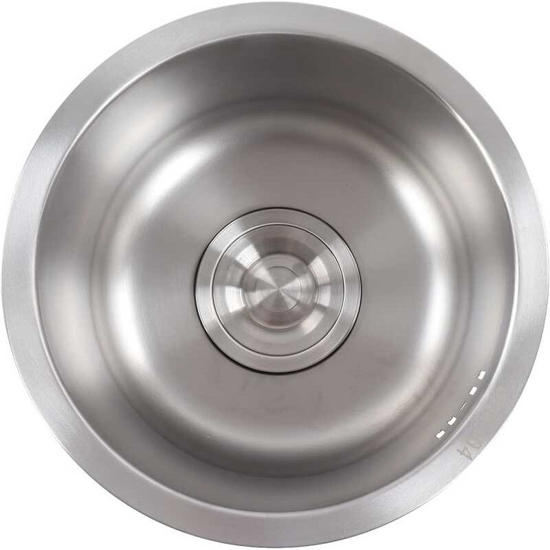 Garosa Bar Prep Round Basin with Drainpipe Fitting 30cm Diameter ...