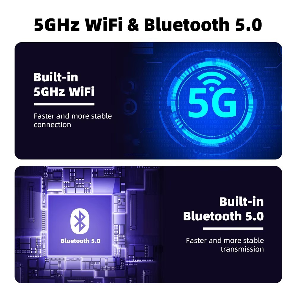 2-in-1 Wired to Wireless CarPlay Adapter & Android Auto Wireless ...