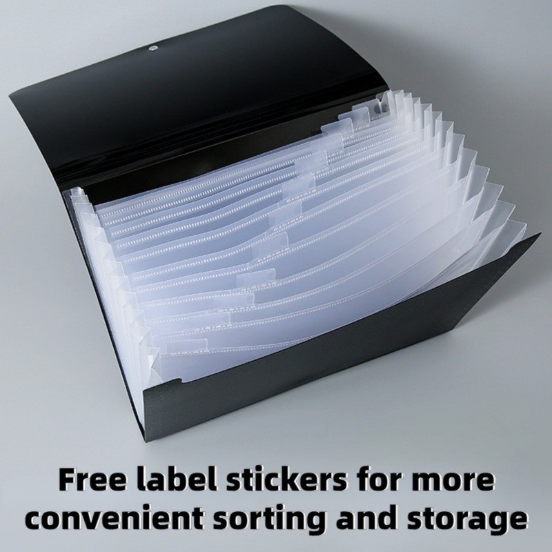 13Pockets Long Expanding File Folder Accordion File Organizer Document ...