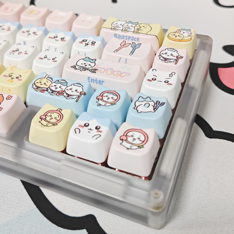 Chikawa Emoticon Keycap MAO Profile Emoji Hachiwa DYE-SUB PBT Material ...