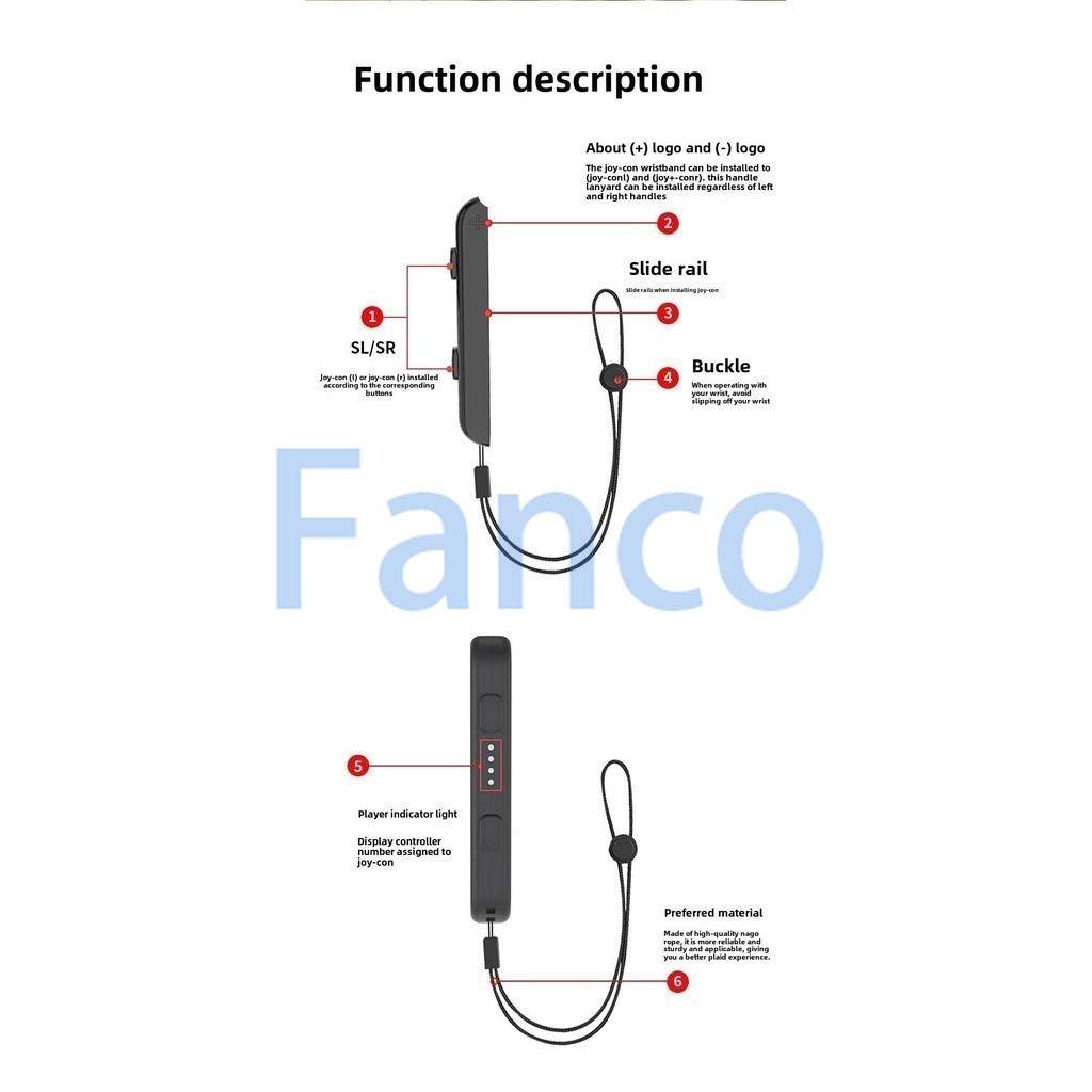 for Switch Joy-Con Strap for Switch Joy-Con Adjustable Tightness Wrist ...