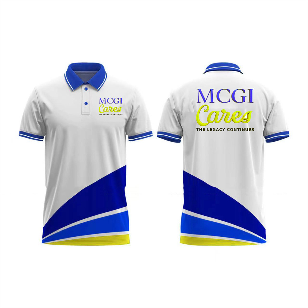 MCGI Polo Shirt V12: Iconic Blue and Orange Design, Showcasing the Spirit of Care(Free ...
