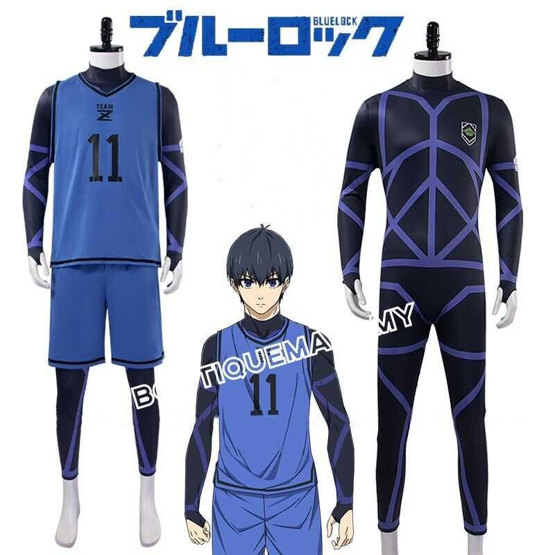 Lock Isagi Yoichi Cosplay Costume Chigiri Hyoma Jersey Onesie Suit ...