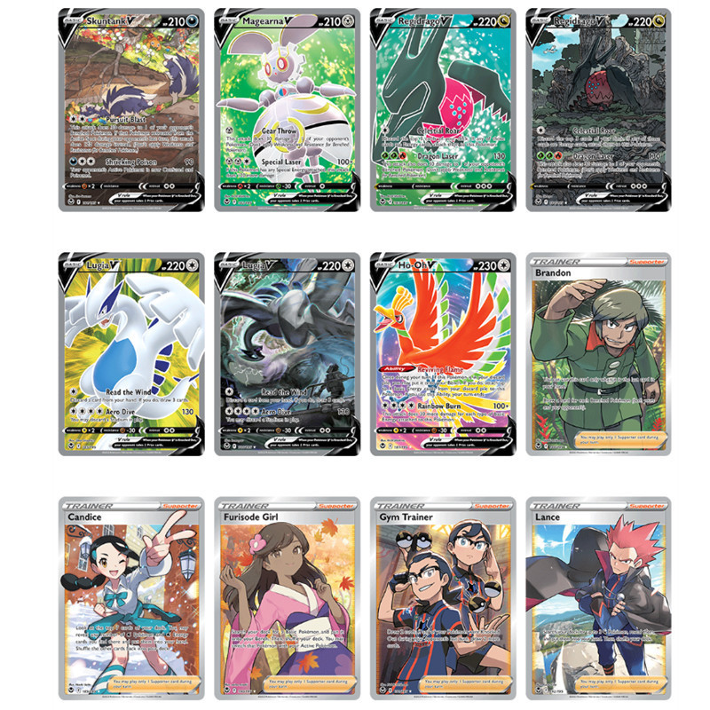 36Pcs/lot English Version Anime Pokemon Card Scarlet Violet Shining ...