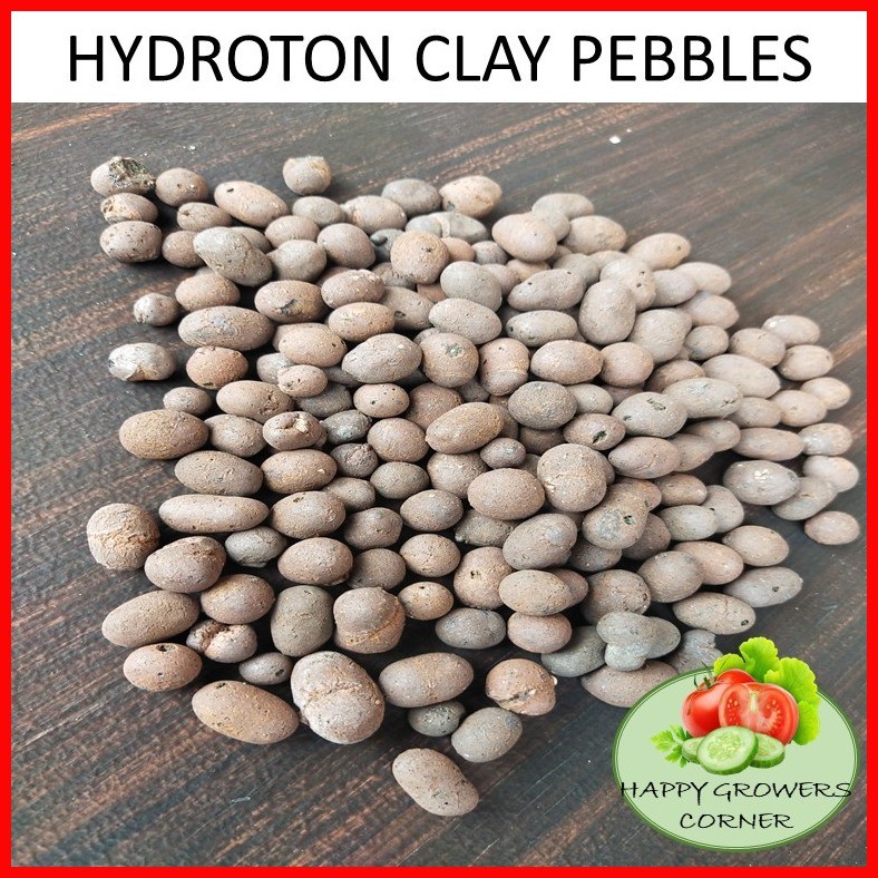 ♣ ﹊ Hydroton Clay Pebbles 16-25mm sizes for Hydroponics (3 Liters /1 ...