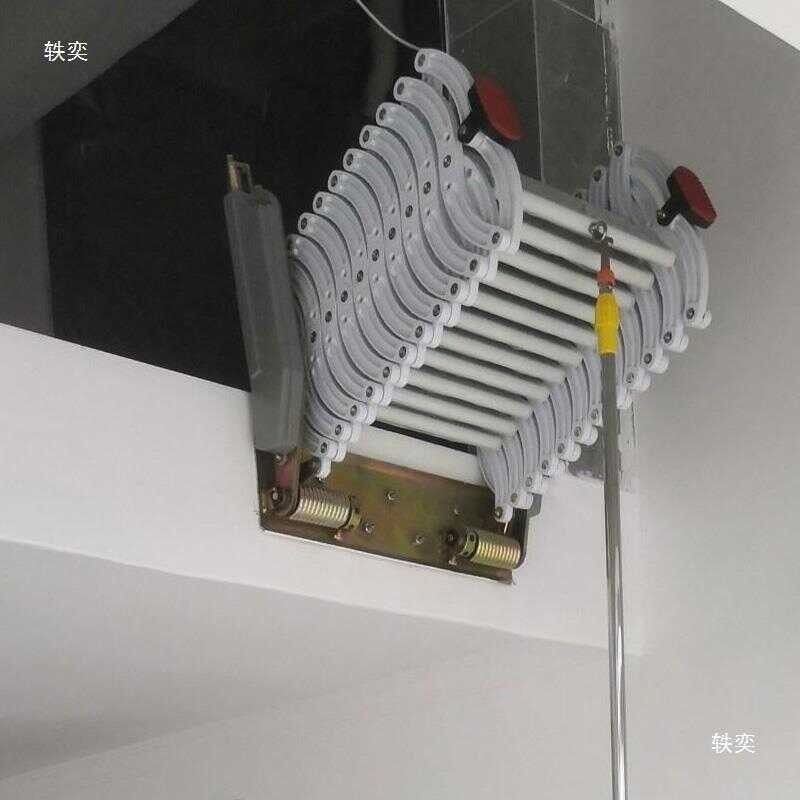 Home loft retractable staircase wall mounted, flip up and fold down ...