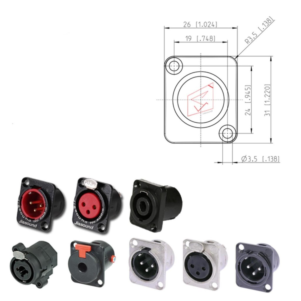 Rack Patch Panel 4 8 12 16 Way Channel 1U Flight Case Mount For XLR ...