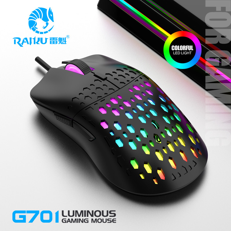 Zeus x Raiku G701 RGB Wired Gaming Mouse - Honeycomb Shell Design 4 ...