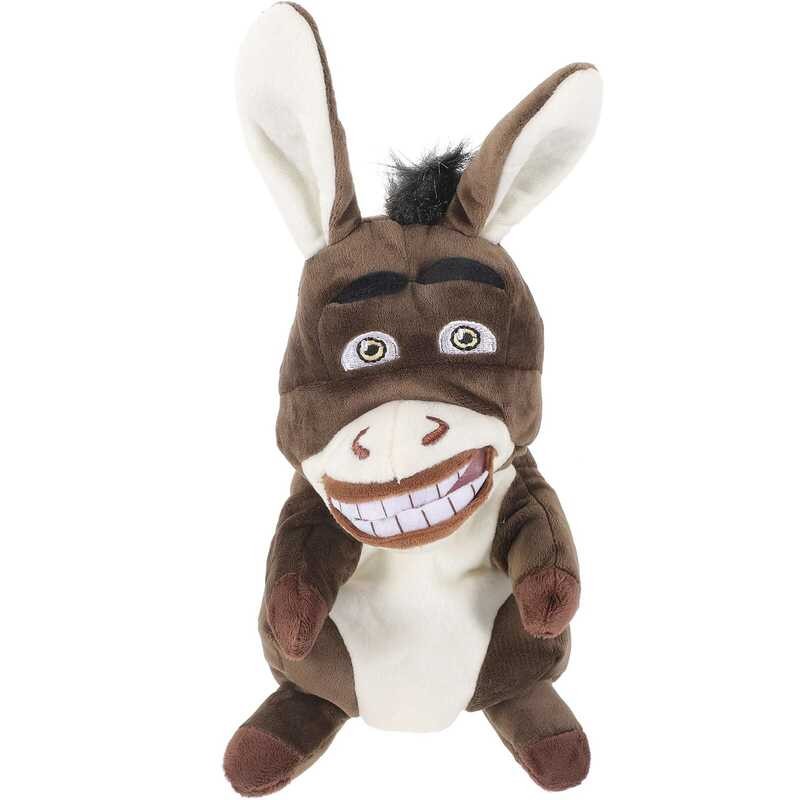 Donkey 1Pc Hand Puppet Plush Toy Animal Finger Kids Stuffed Cartoon ...