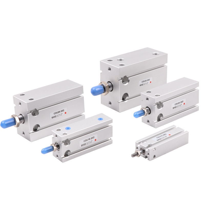 Free installation of a small pneumatic component with a magnetic ...