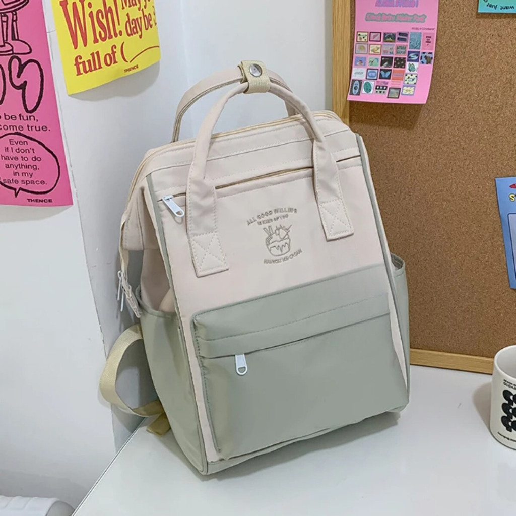 New Fashion Light weight Girls Academy School Bags Leisure Nylon ...