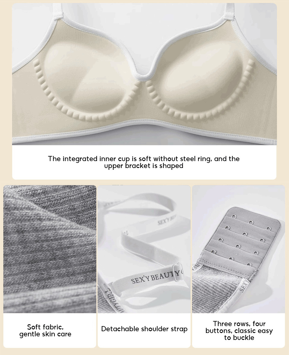 FallSweet Thick Cup Small Chest Bras for Women Seamless Soft Support ...