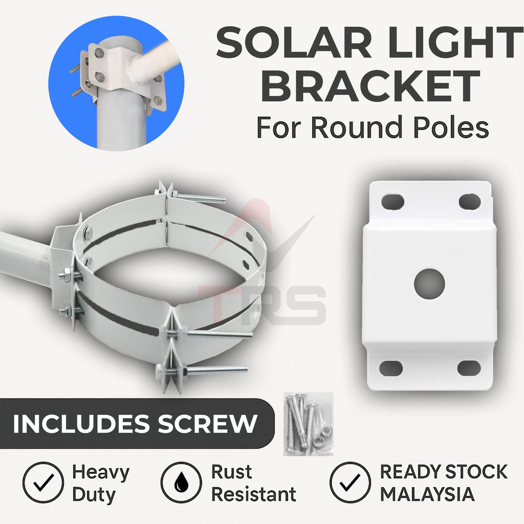 Solar Street Light back bracket for CONCRETE PILLAR | Shopee Philippines